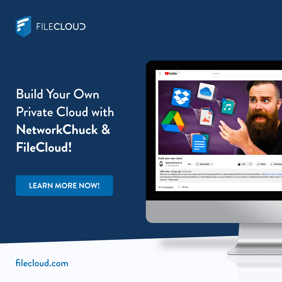 Build Your Own Private Cloud With Networkchuck And Filecloud